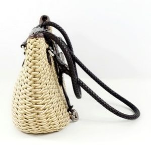 Brighton | Bags | Brighton Woven Straw Rattan Leather Bag | Poshmark